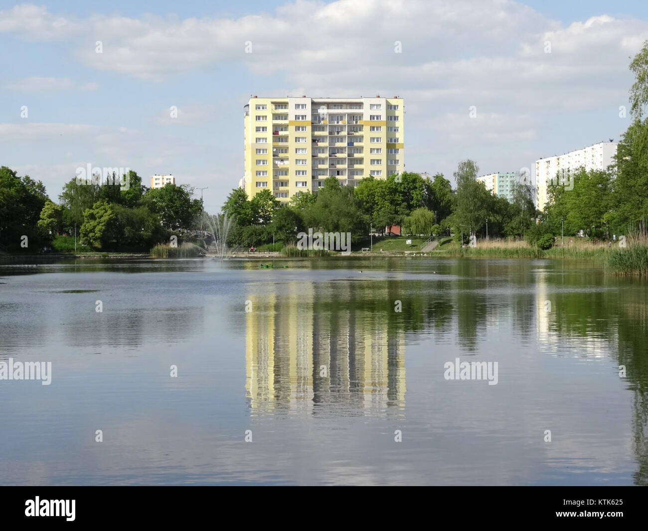 The photograph shows the Balaton Building in Hungary, taken on May 12 ...