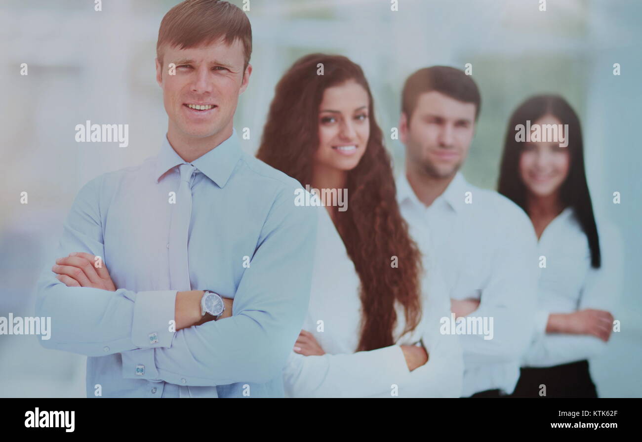 Group portrait of a professional business team Stock Photo - Alamy