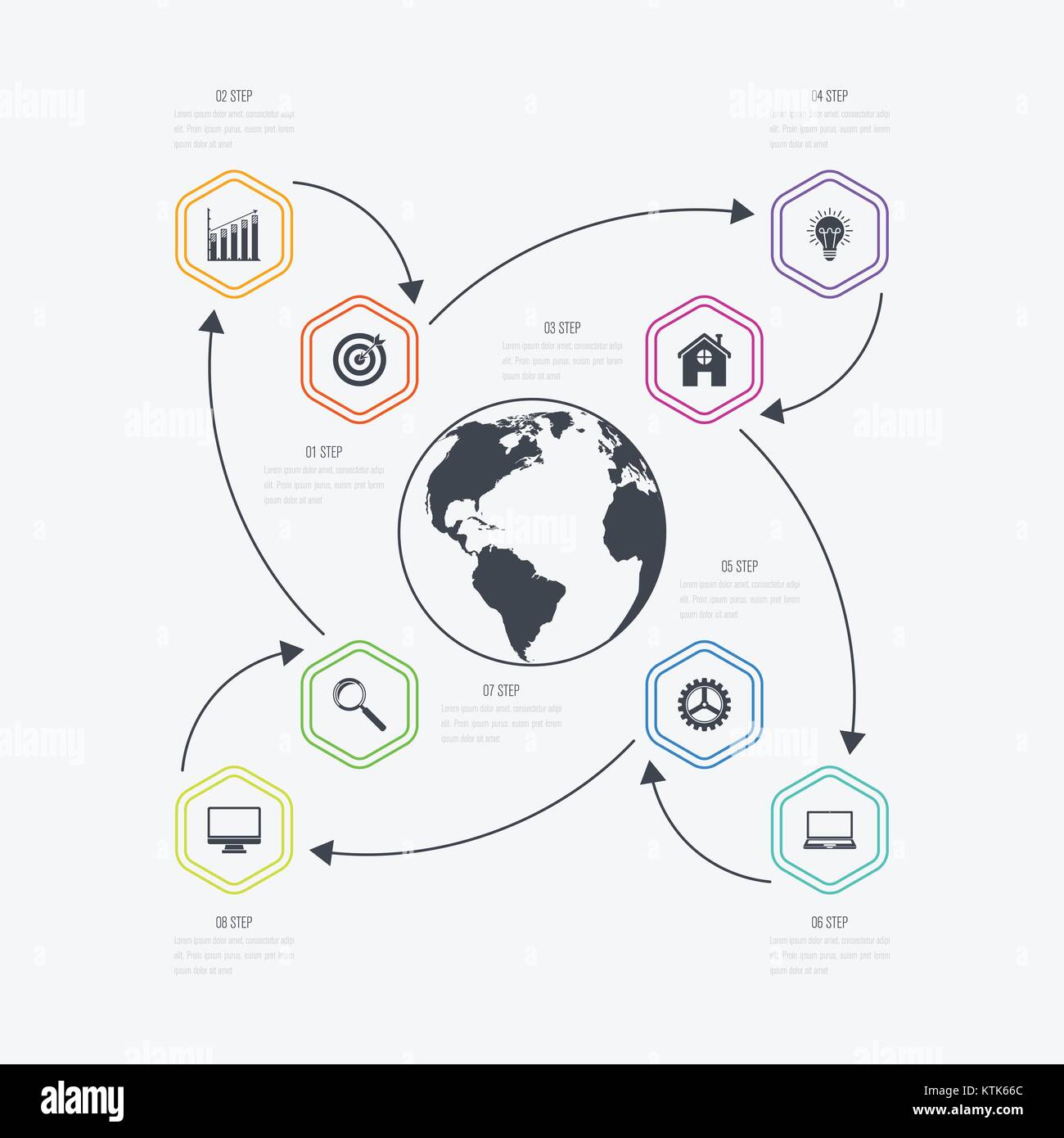 Business infographic chart Stock Vector Images - Alamy
