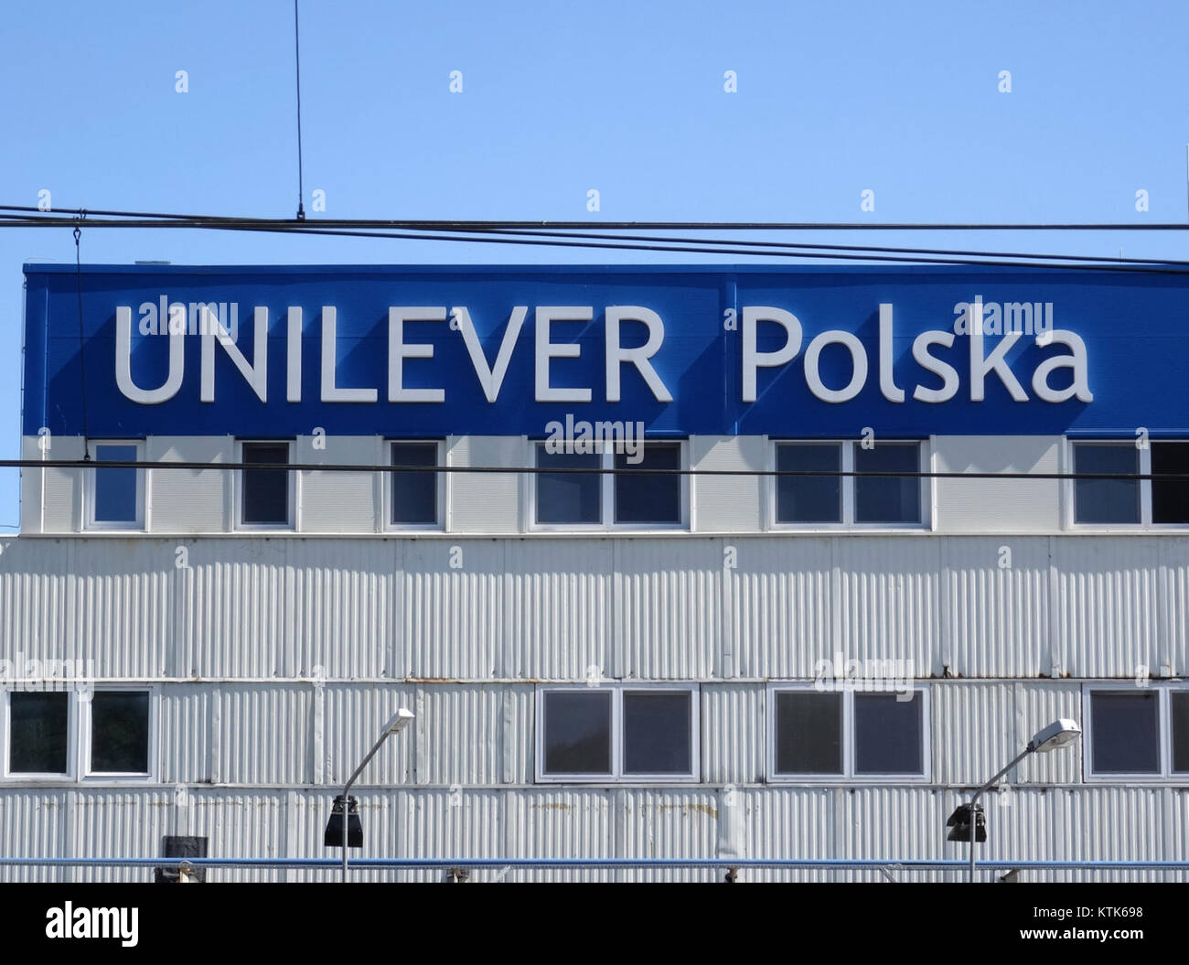 An image showing a Unilever facility in Bdg (likely Bydgoszcz, Poland ...