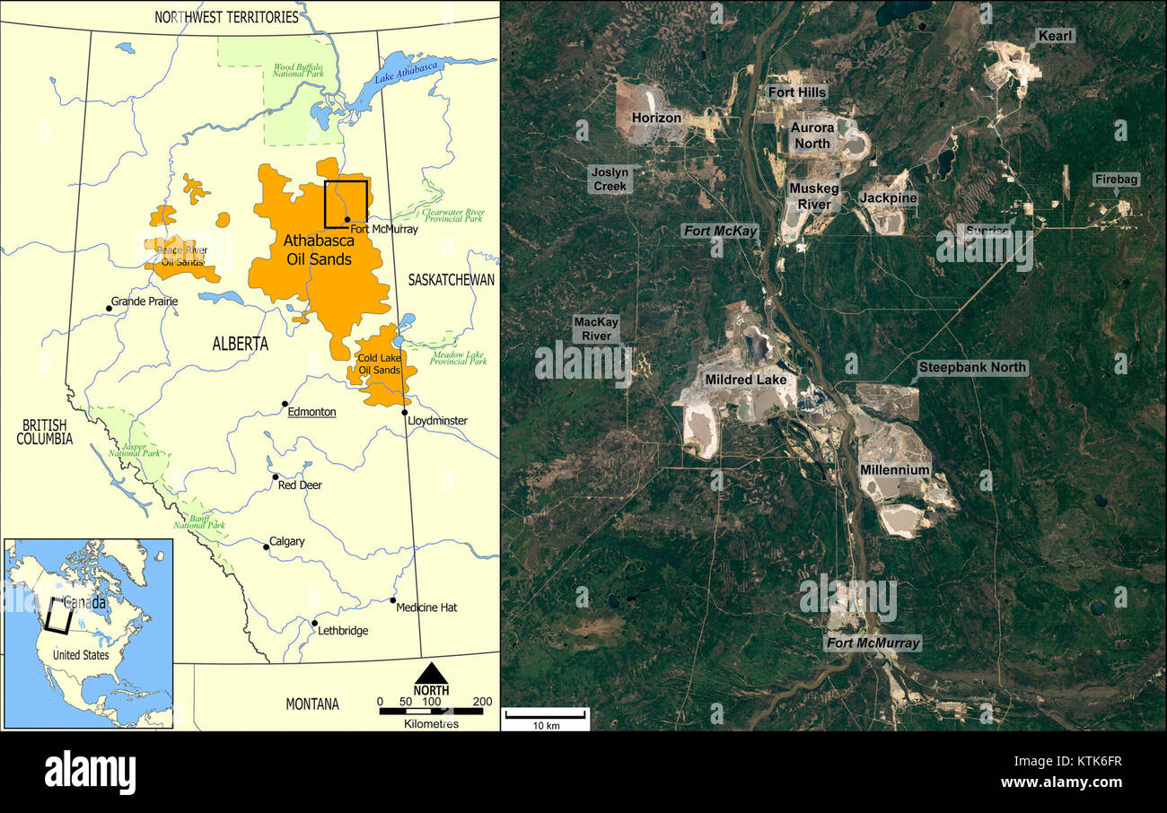 Map of athabasca hi-res stock photography and images - Alamy