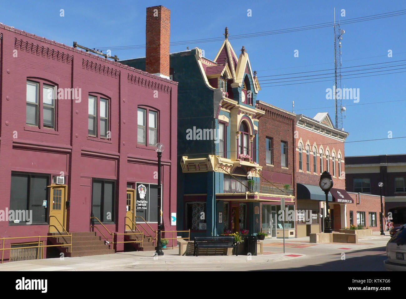 A photograph capturing the 100 block of North 5th Street in Beatrice ...