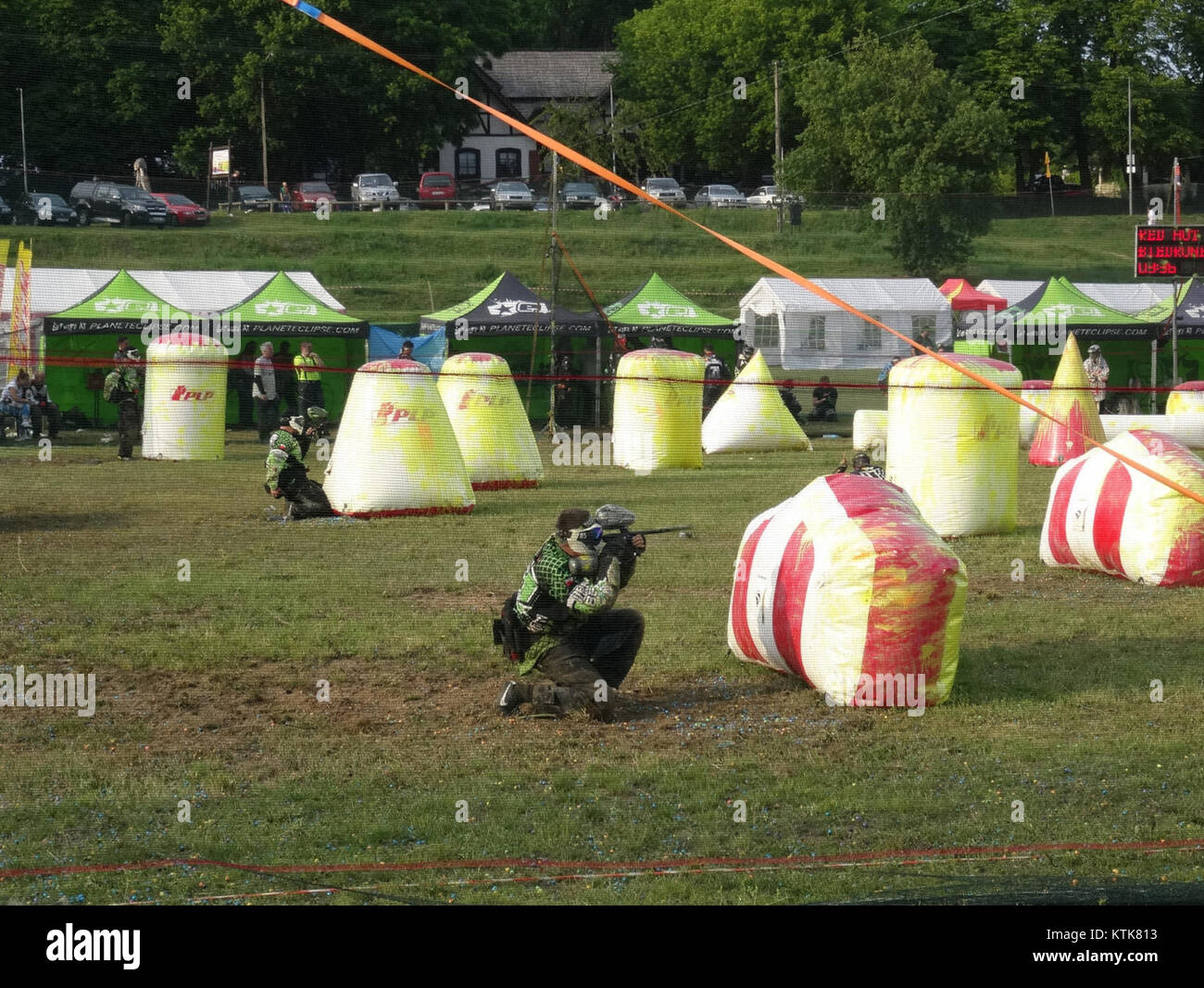 This photograph taken during a 2015 paintball event at Bdg LKPiW ...