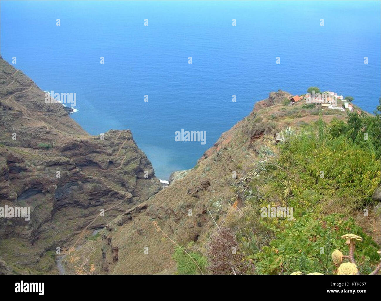 This image features a scenic view of Barranco Fagundo, a natural area ...