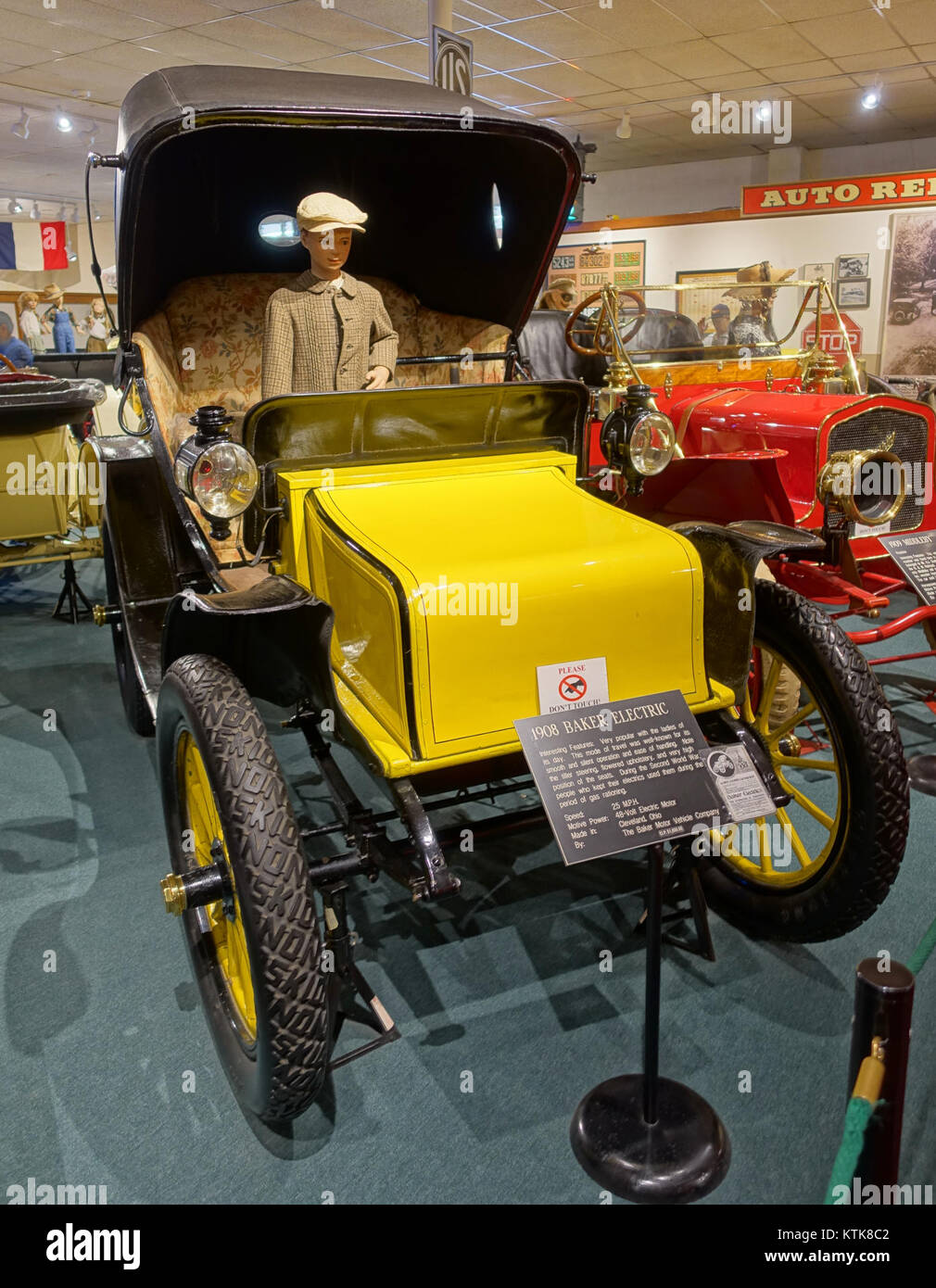 The 1908 Baker Electric automobile, manufactured by the Baker Motor ...