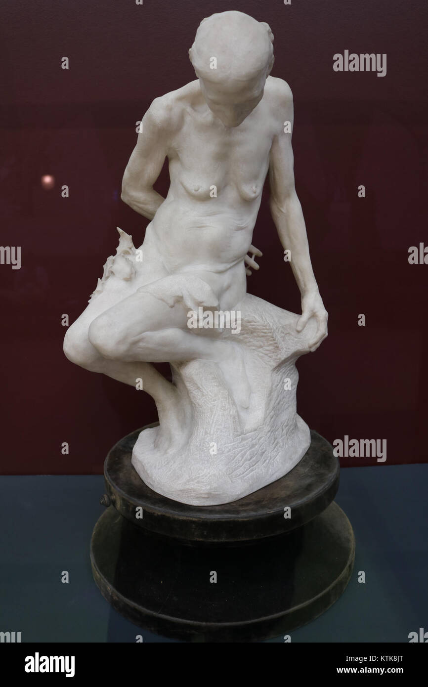 Auguste Rodin's sculpture L'Hiver (The Winter) created in 1890 ...