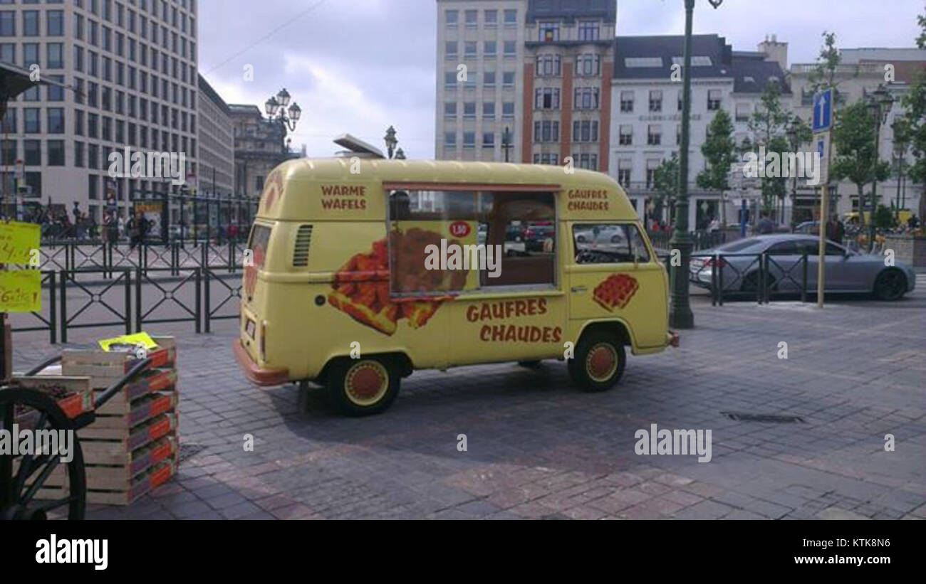 Belgian Waffle Van Stock Photo - Alamy