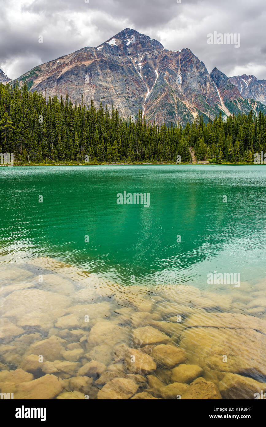 Pyramid Mountain reflecting in Patricia Lake Jasper National Park ...