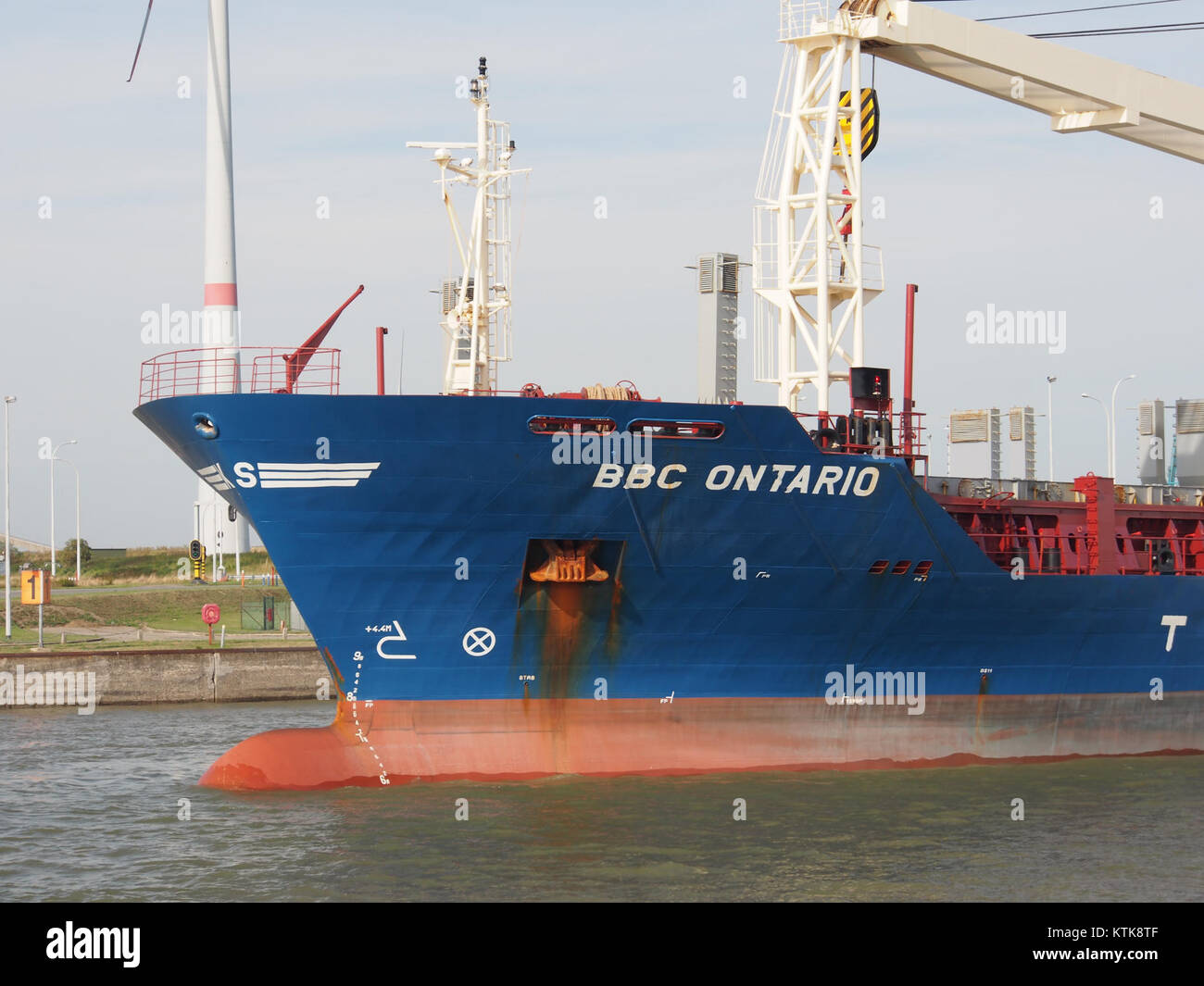 The *BBC Ontario* is a cargo ship with IMO number 9312157, pictured in ...
