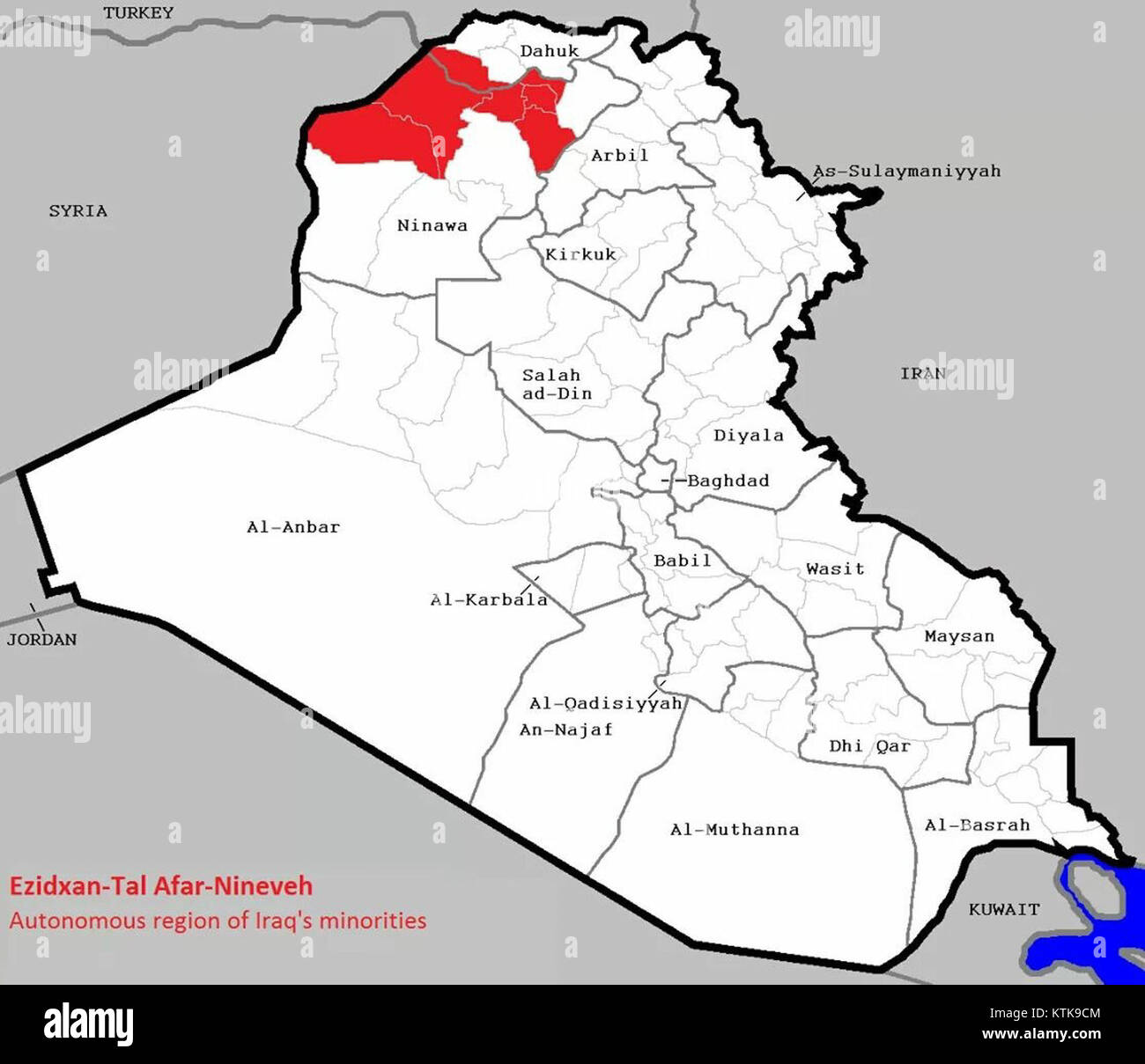 The Ezidxan Map is a document representing the geographical area ...