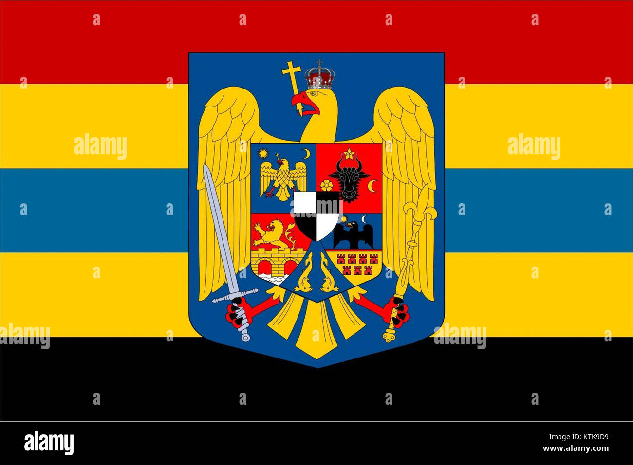 The Flag of the Principality of the Pindus represents a historical ...