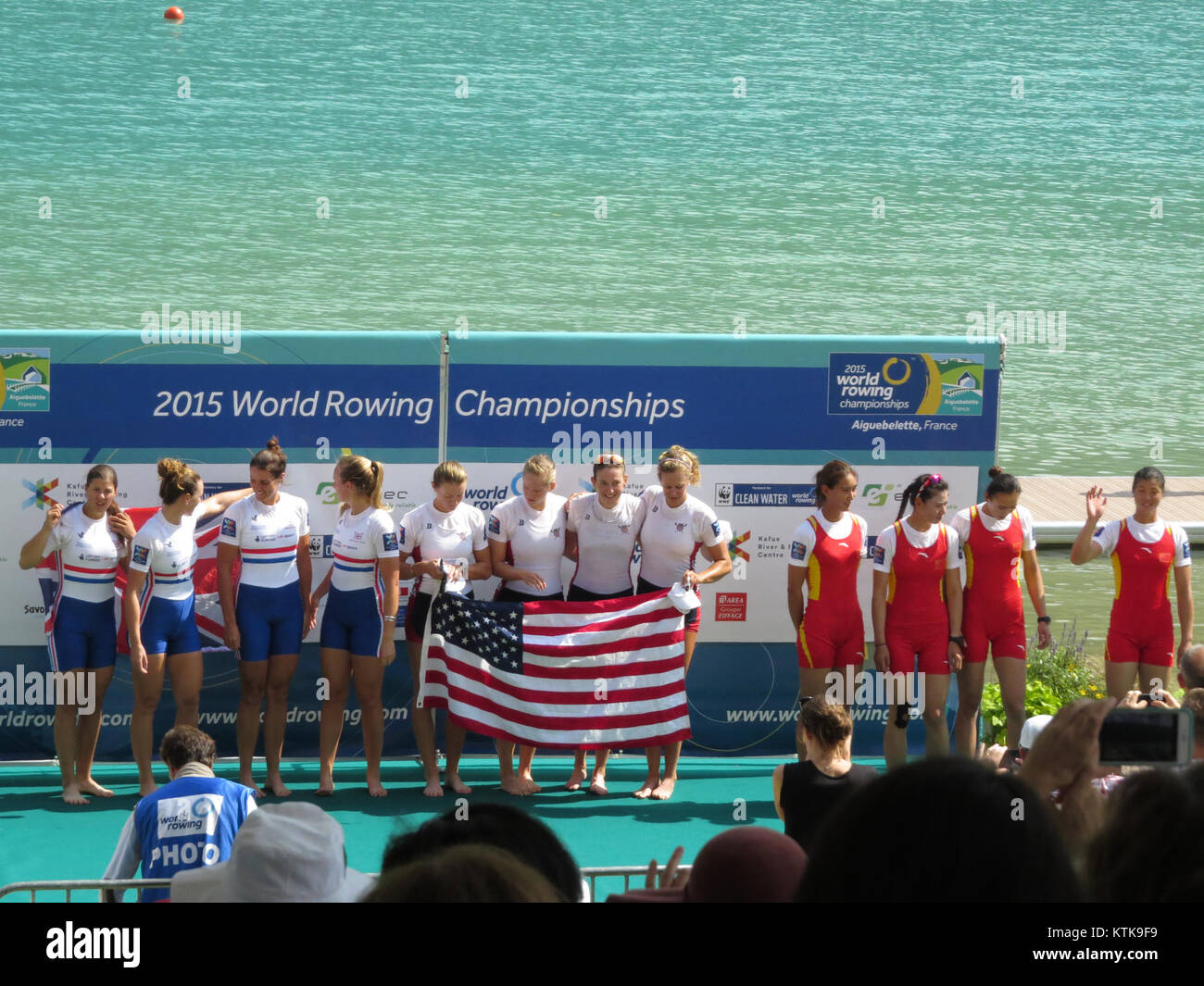 A photograph from the 2015 Aviron World Rowing Championships ...