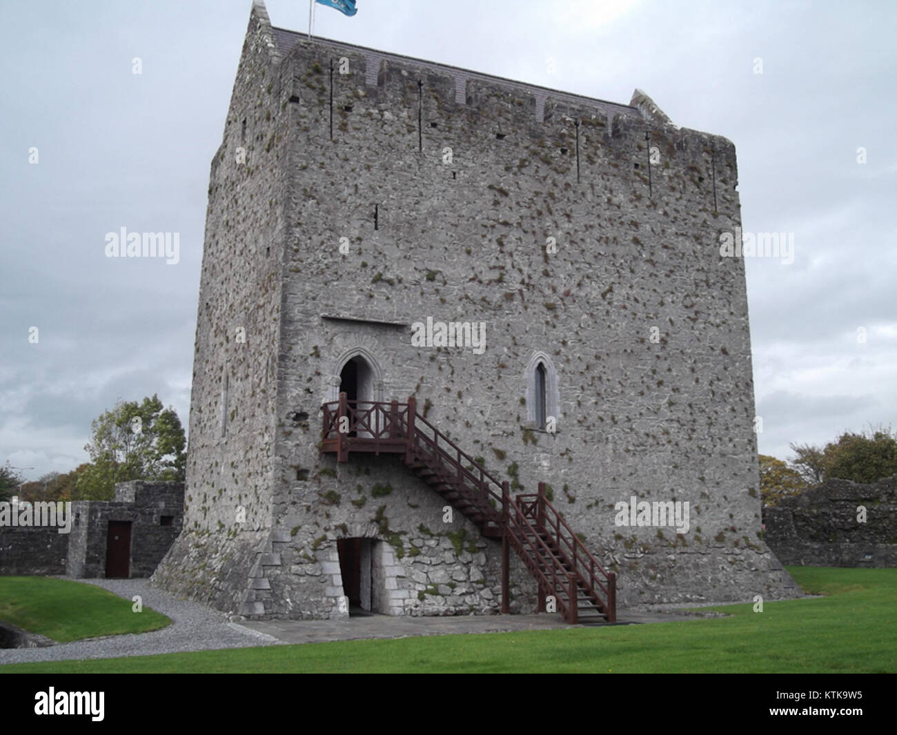 Athenry Castle side Stock Photo - Alamy