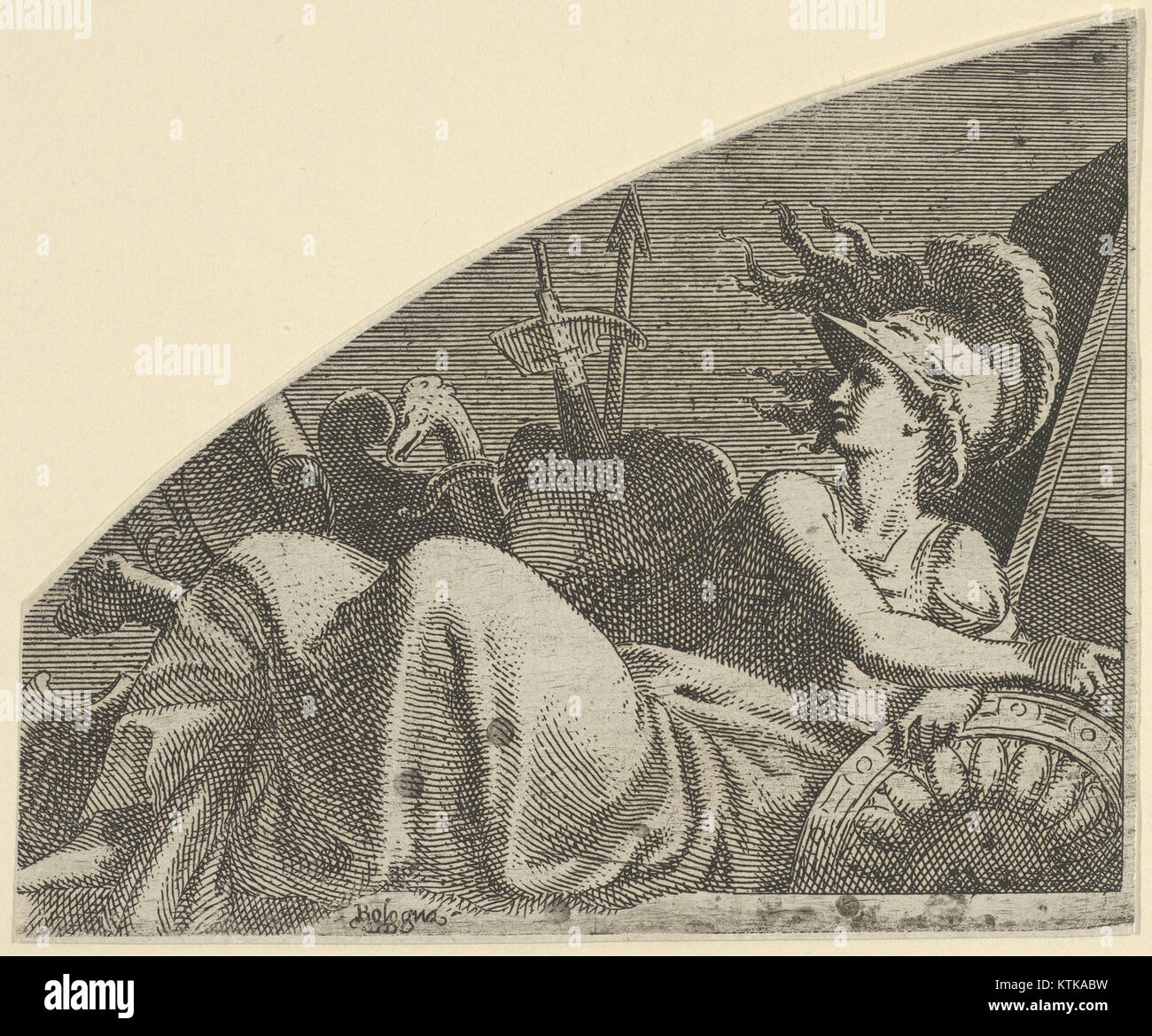 The sculpture 'Bellona Seated on her Trophies' in the MET collection ...