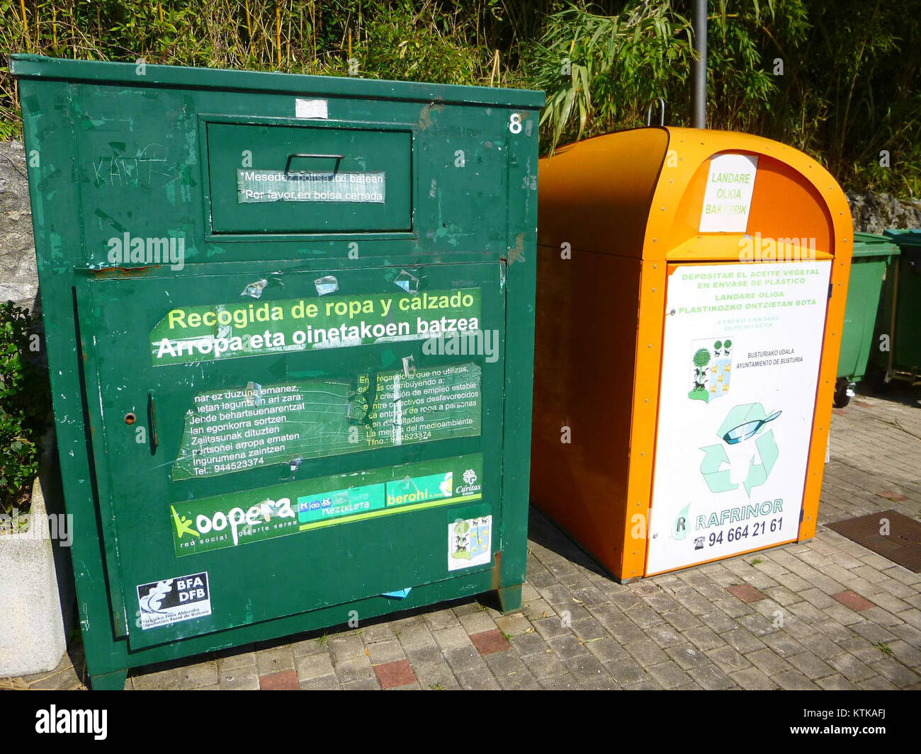 Axpe, a town in Busturia, Spain, has implemented a waste recycling ...