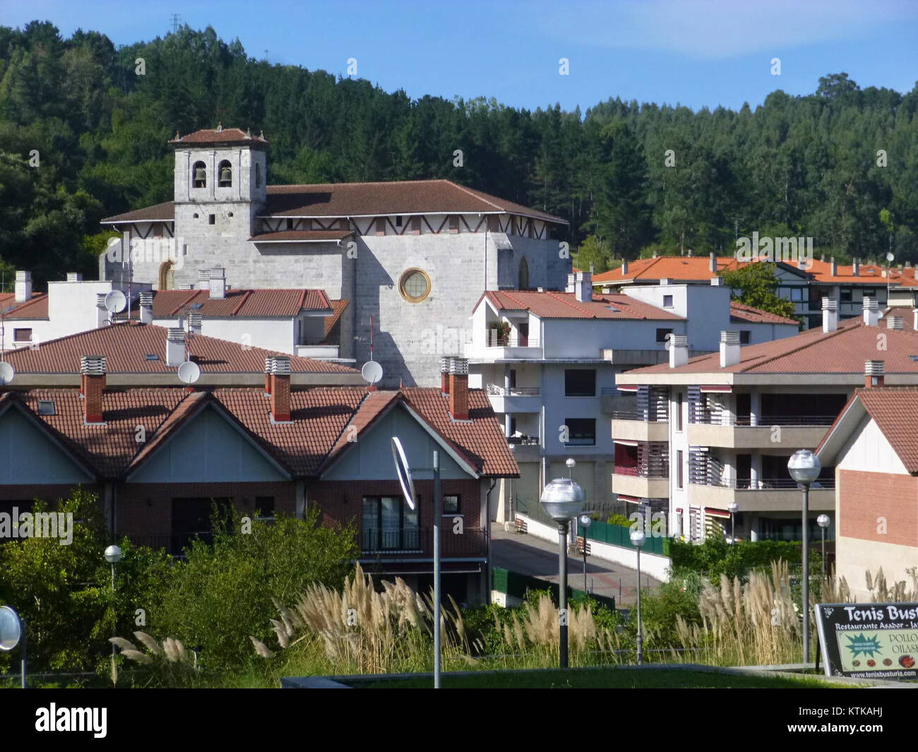 This photograph captures the scenic beauty of Axpe, located in Busturia ...