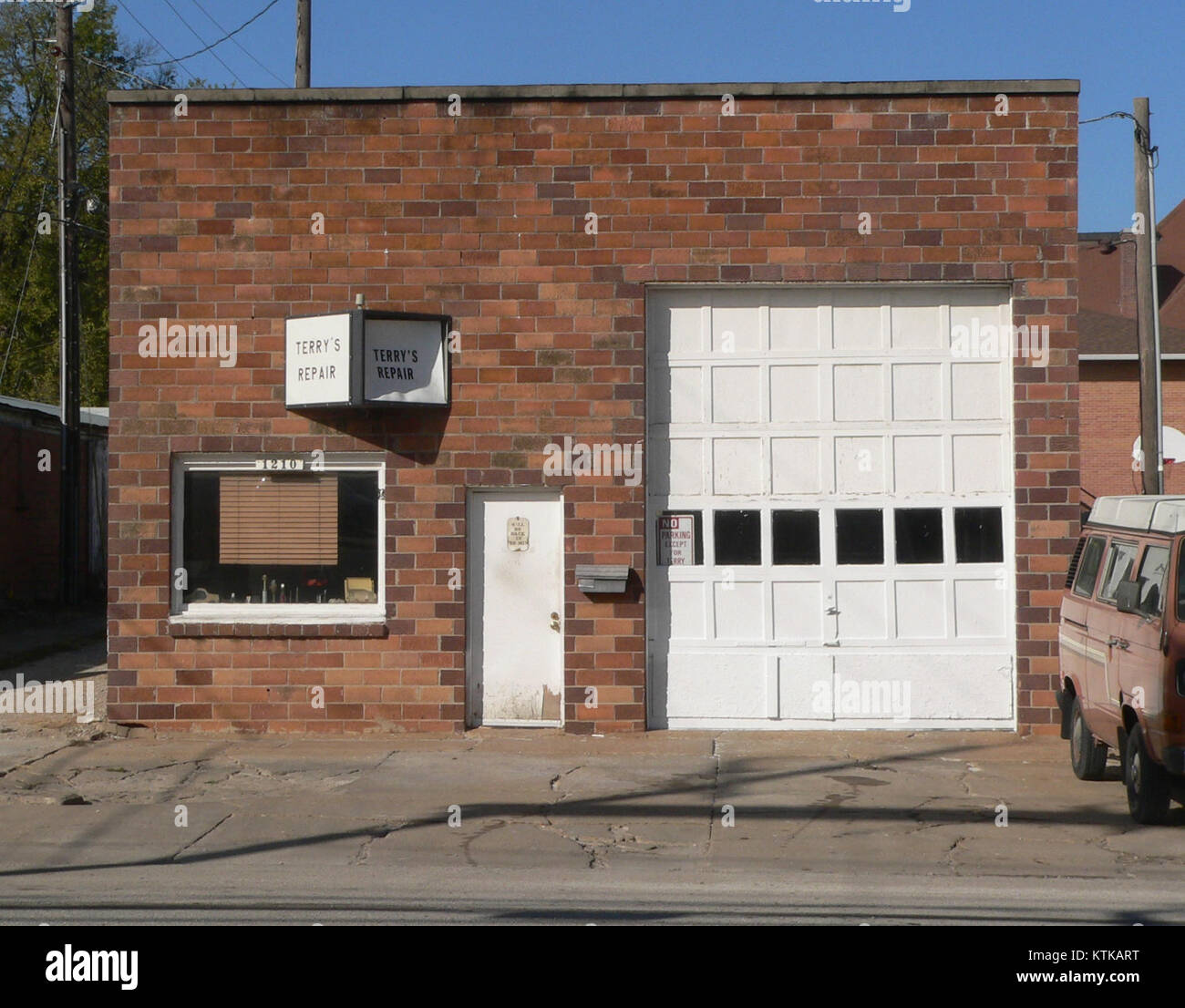 This photograph shows the view of 1210 K Street in Auburn, Nebraska ...