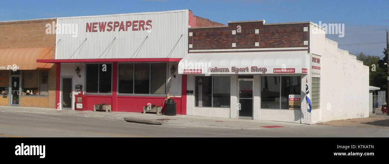 An image of Central Avenue in Auburn, Nebraska, capturing the view from ...