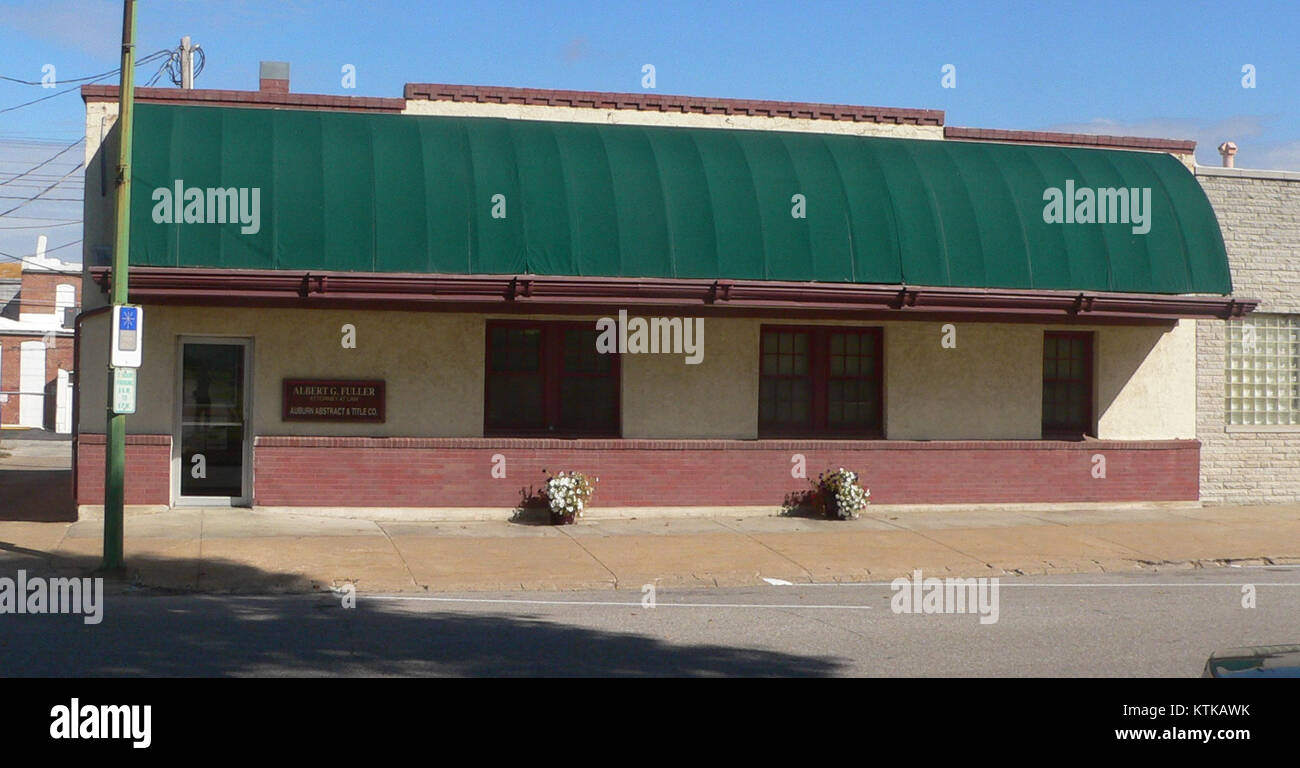 This image depicts 910 13th Street in Auburn, Nebraska, showcasing a ...