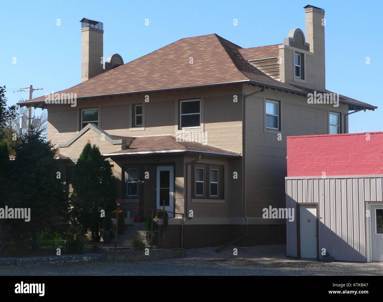 The Barnum house in Winner, South Dakota, captured from the northeast ...