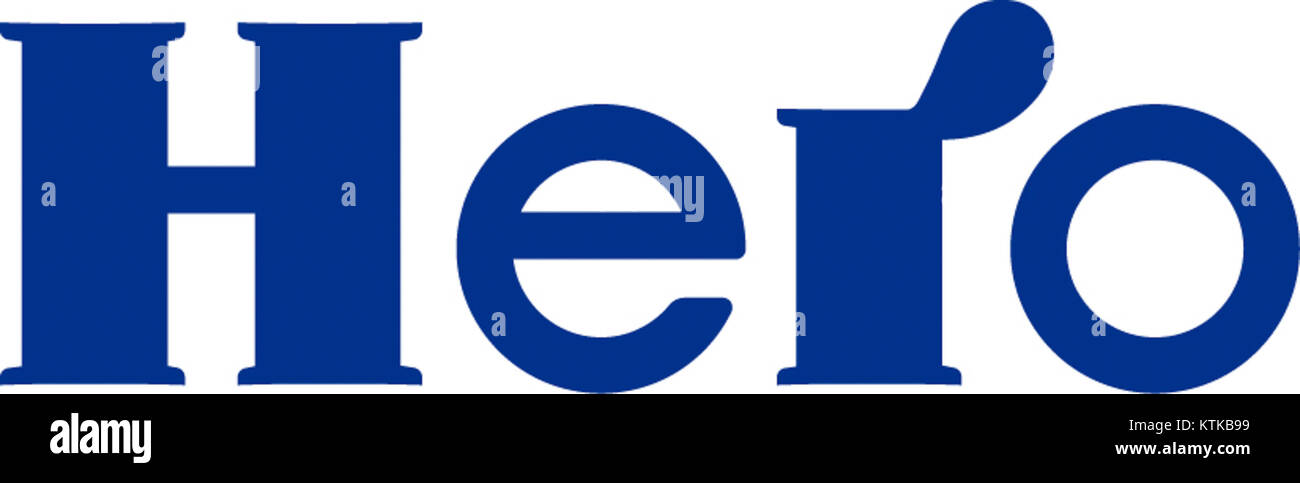 The Hero corporate logo, depicted in RGB color format, represents the company's brand identity ...