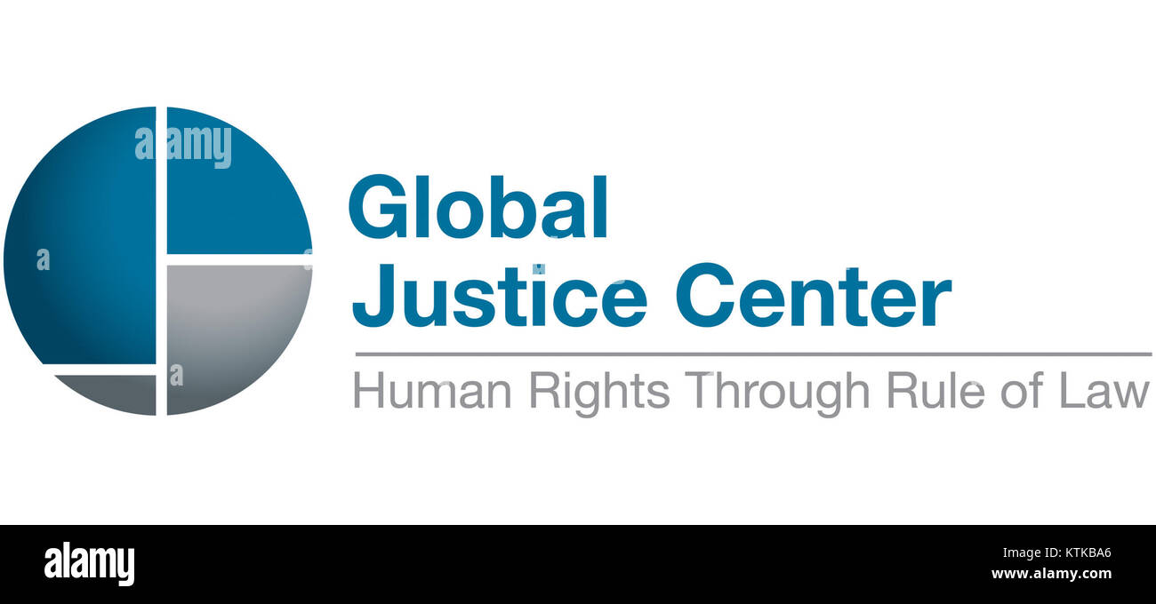 The Global Justice Center logo represents an international organization ...