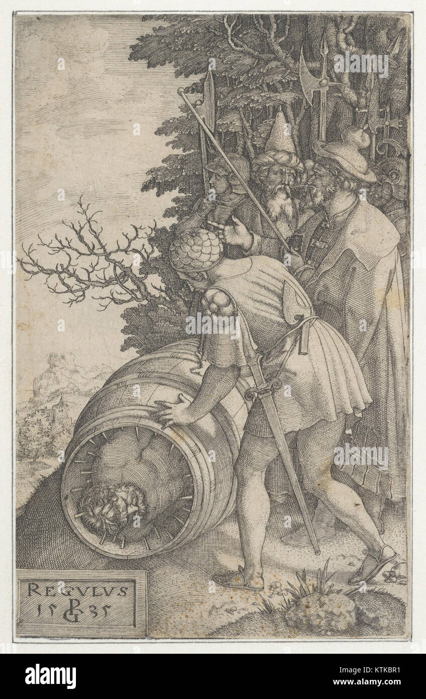 The artwork of Attilius Regulus, depicted in the Roman Heroes series ...