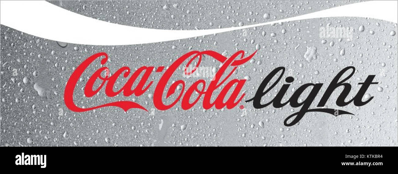 The Coca-Cola Light logo represents the iconic brand's diet soda ...