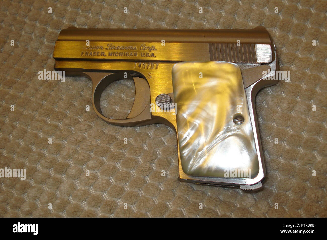 Bauer .25 Auto pistol Stock Photo - Alamy