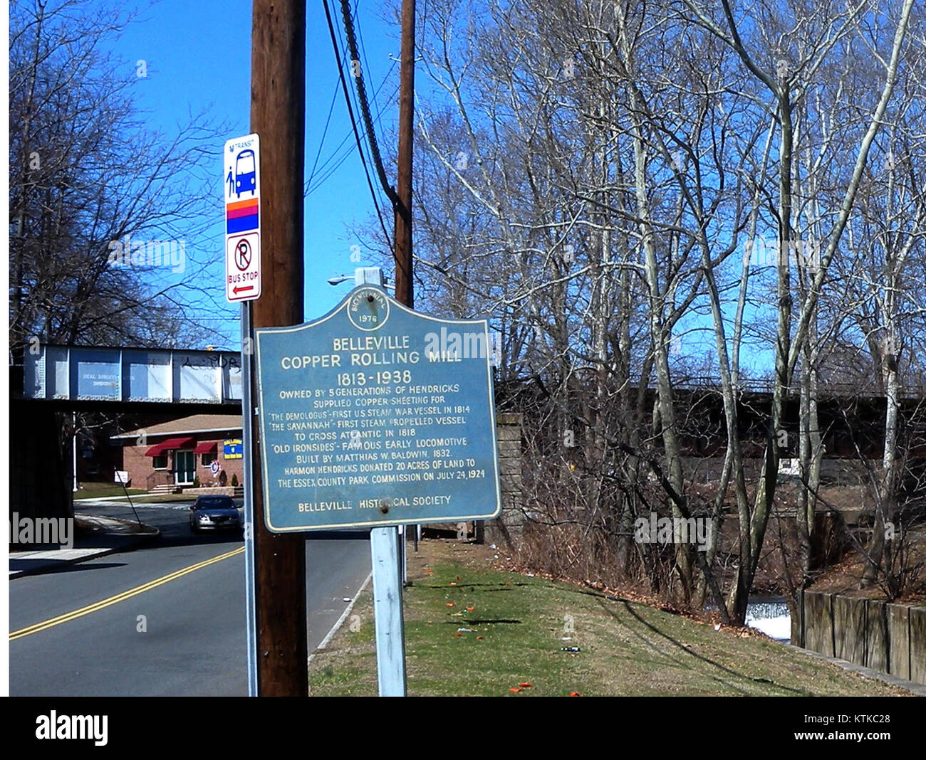 The Belleville Rolling Mill sign represents a historical industrial ...