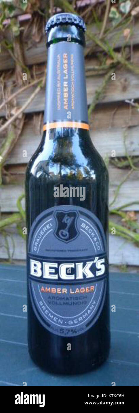 Becks Amber Lager is a German beer known for its rich amber color and ...