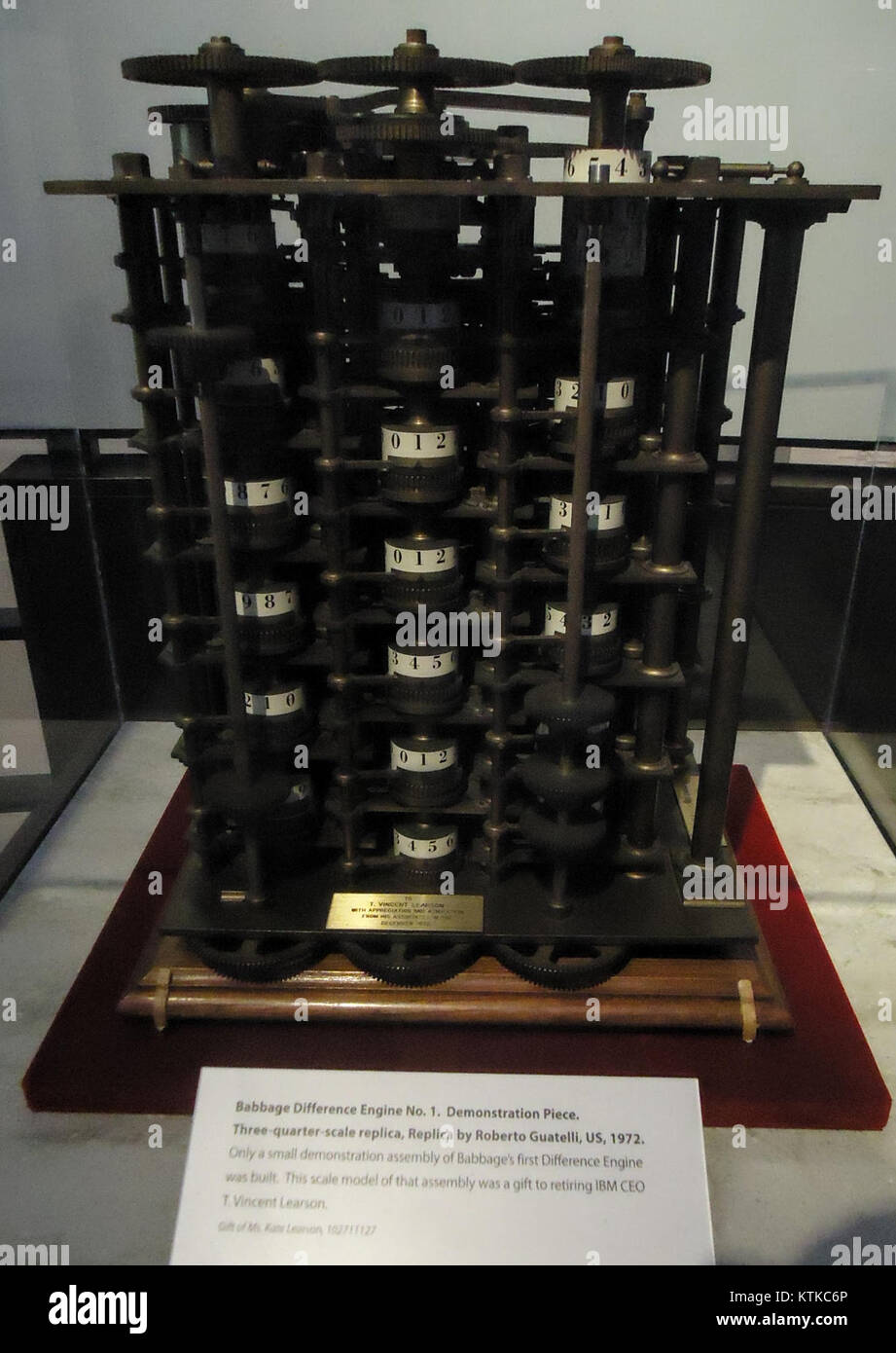 The Babbage Difference Engine No. 1, a mechanical computer designed by ...
