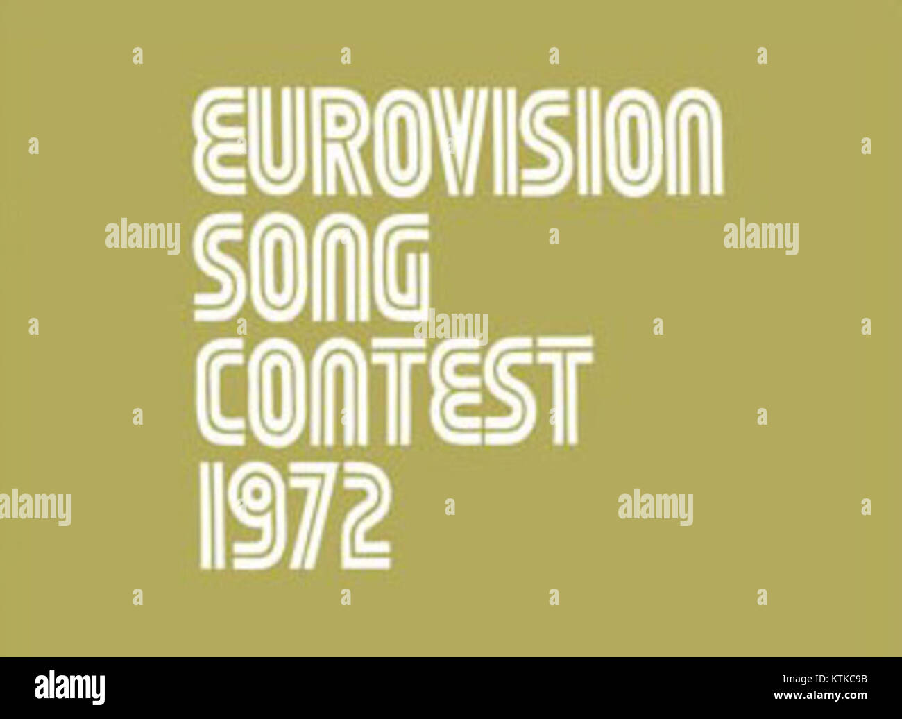 The logo of the Eurovision Song Contest 1972, an iconic symbol ...