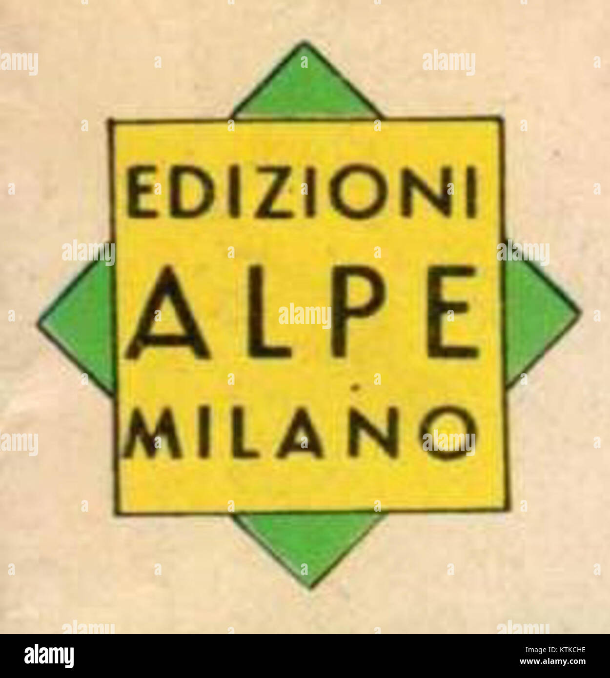 Edizione Alpe logo in 1963 Stock Photo - Alamy