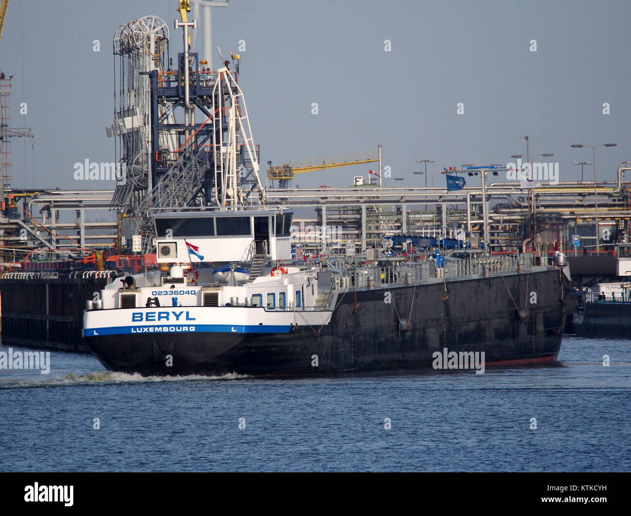 This image features the ship Beryl at the Petroleumhaven in the Port of ...
