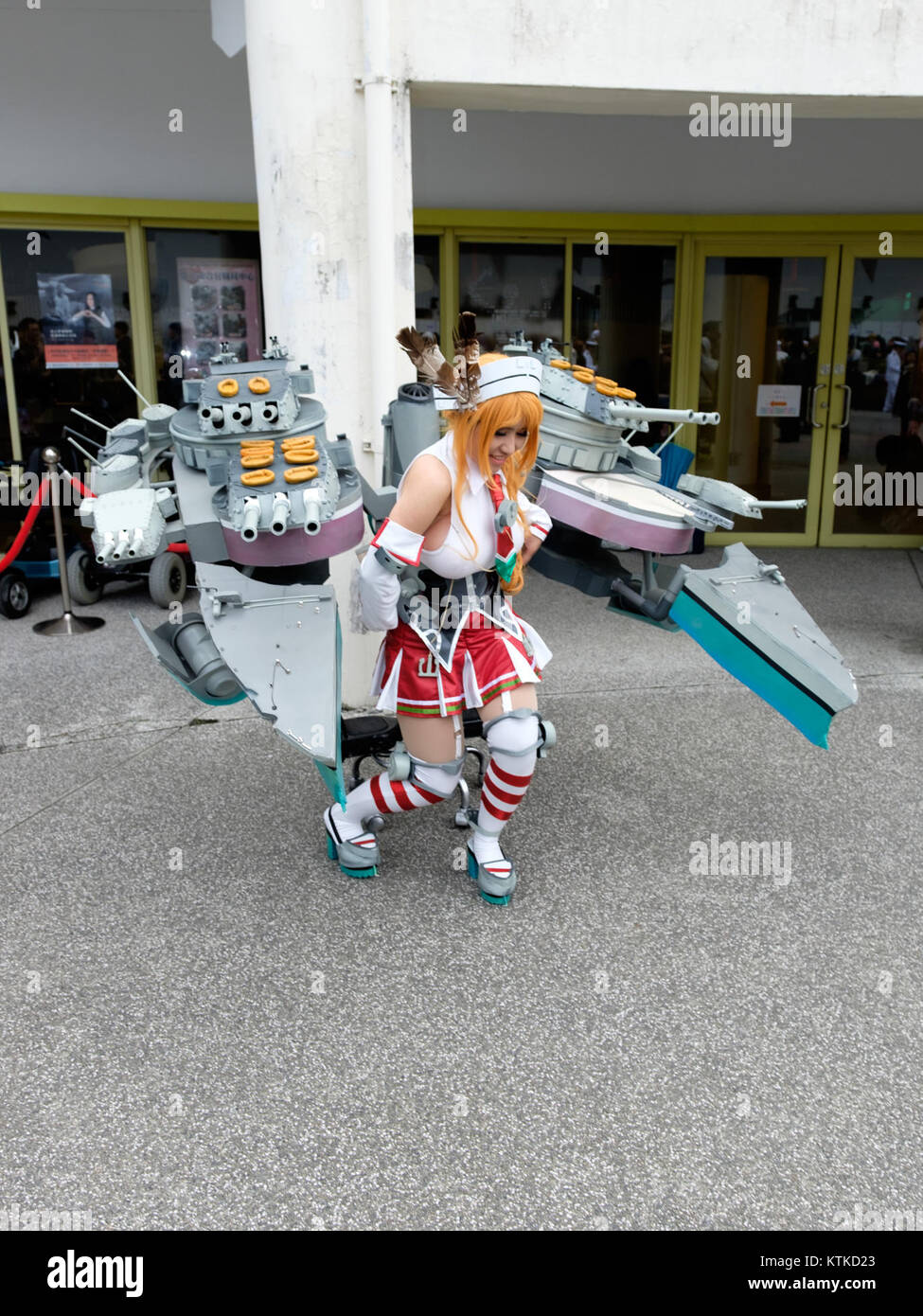 This image features a cosplayer dressed as a Fleet Girl character from ...