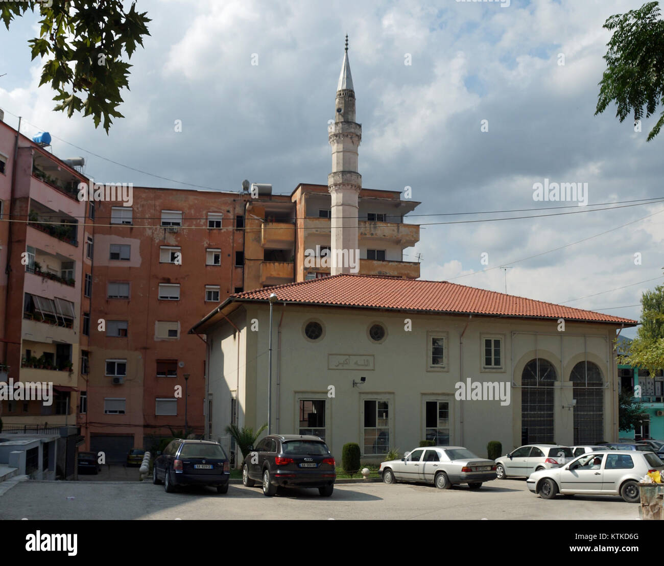 The Berat Xhamia Sahatit, or the Clock Mosque, is located in Berat ...