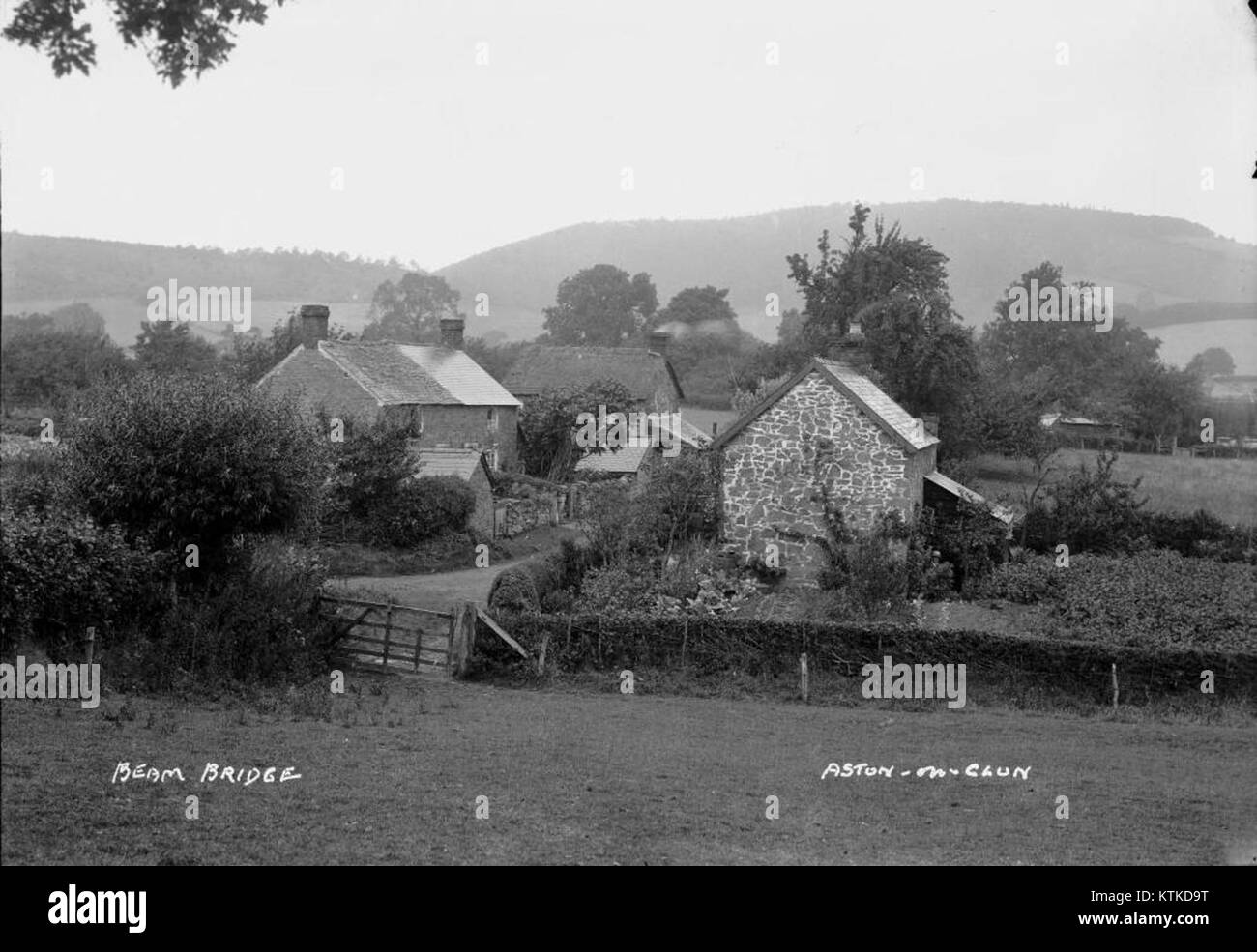 The beam bridge in Aston on Clun, located in the United Kingdom, is an ...