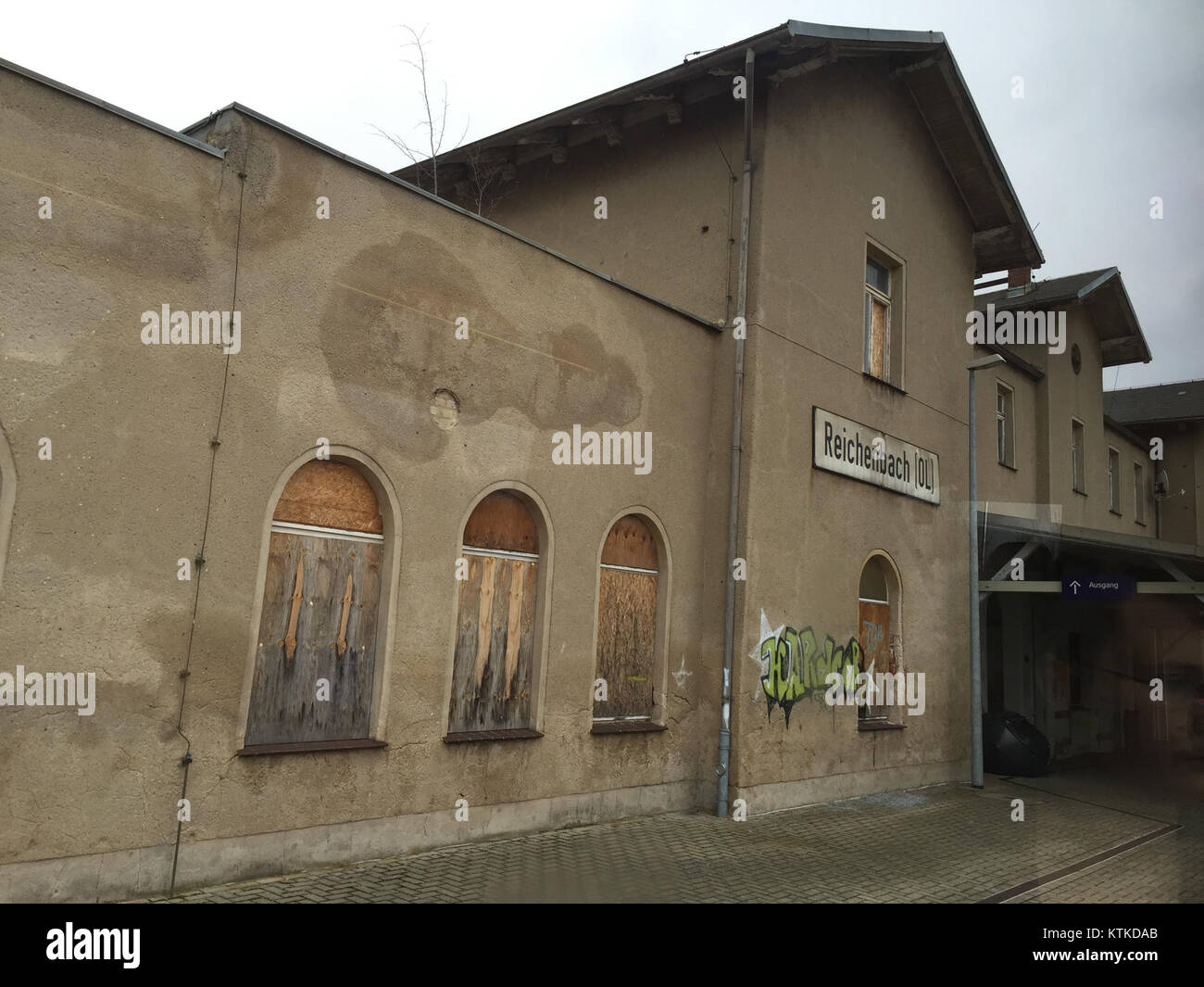Reichenbach OL railway station, located in Saxony, Germany. The station ...
