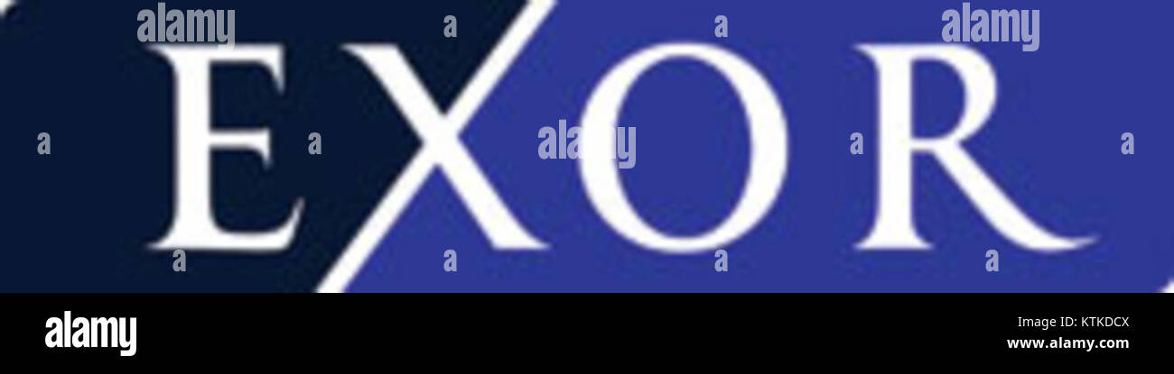 The Exor logo from December 2013 represents the brand's identity and ...