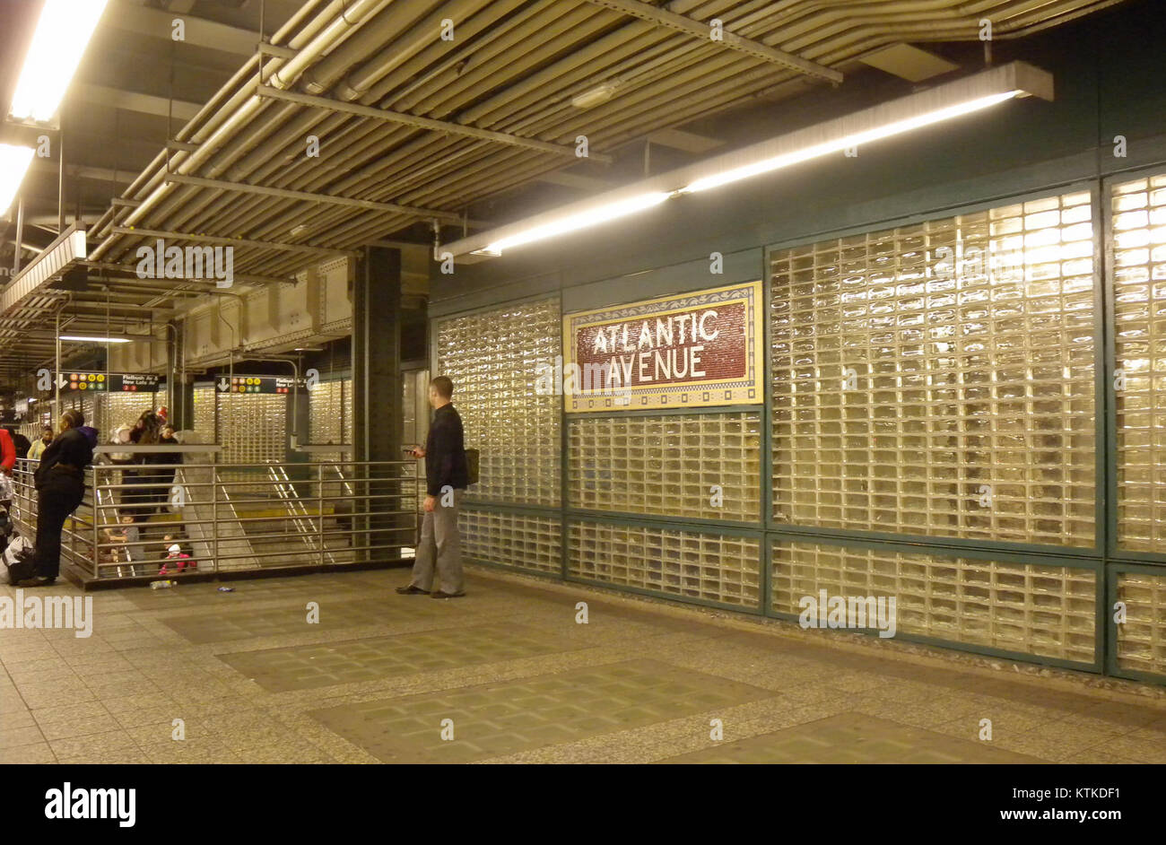 Atlantic Av IRT Northbound Glass Wall refers to the architectural ...