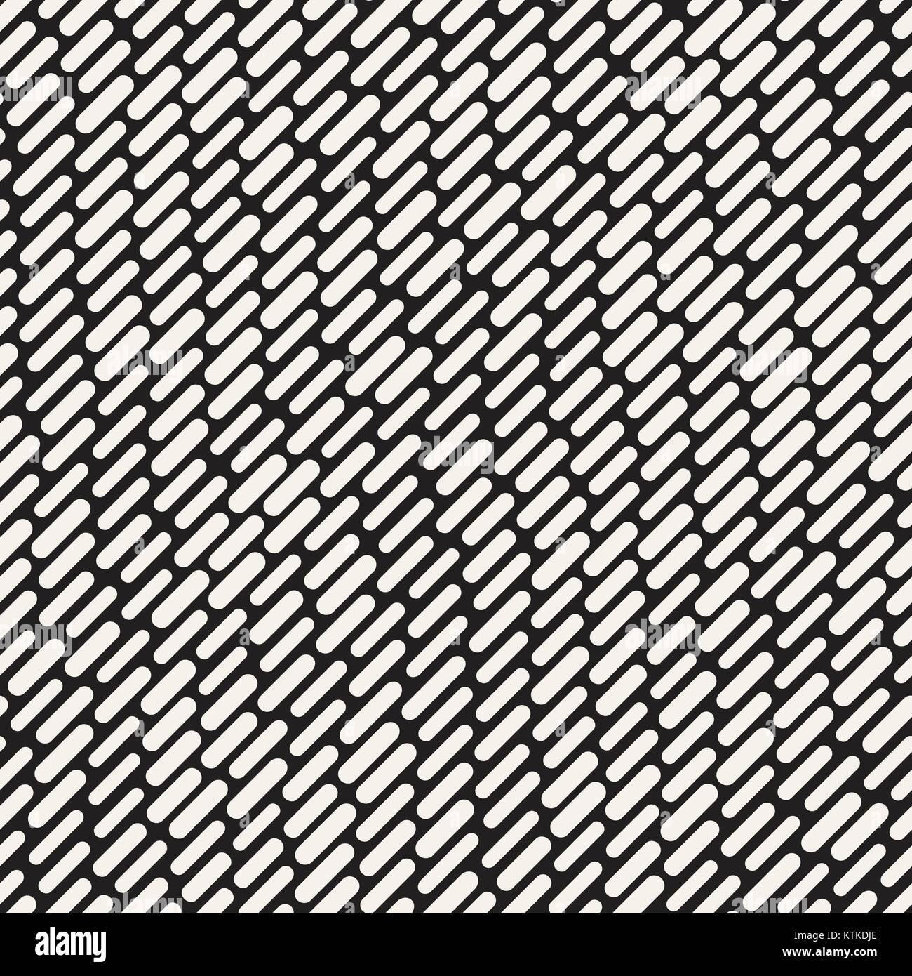 Black and White Irregular Rounded Dashed Lines Pattern. Modern Abstract ...