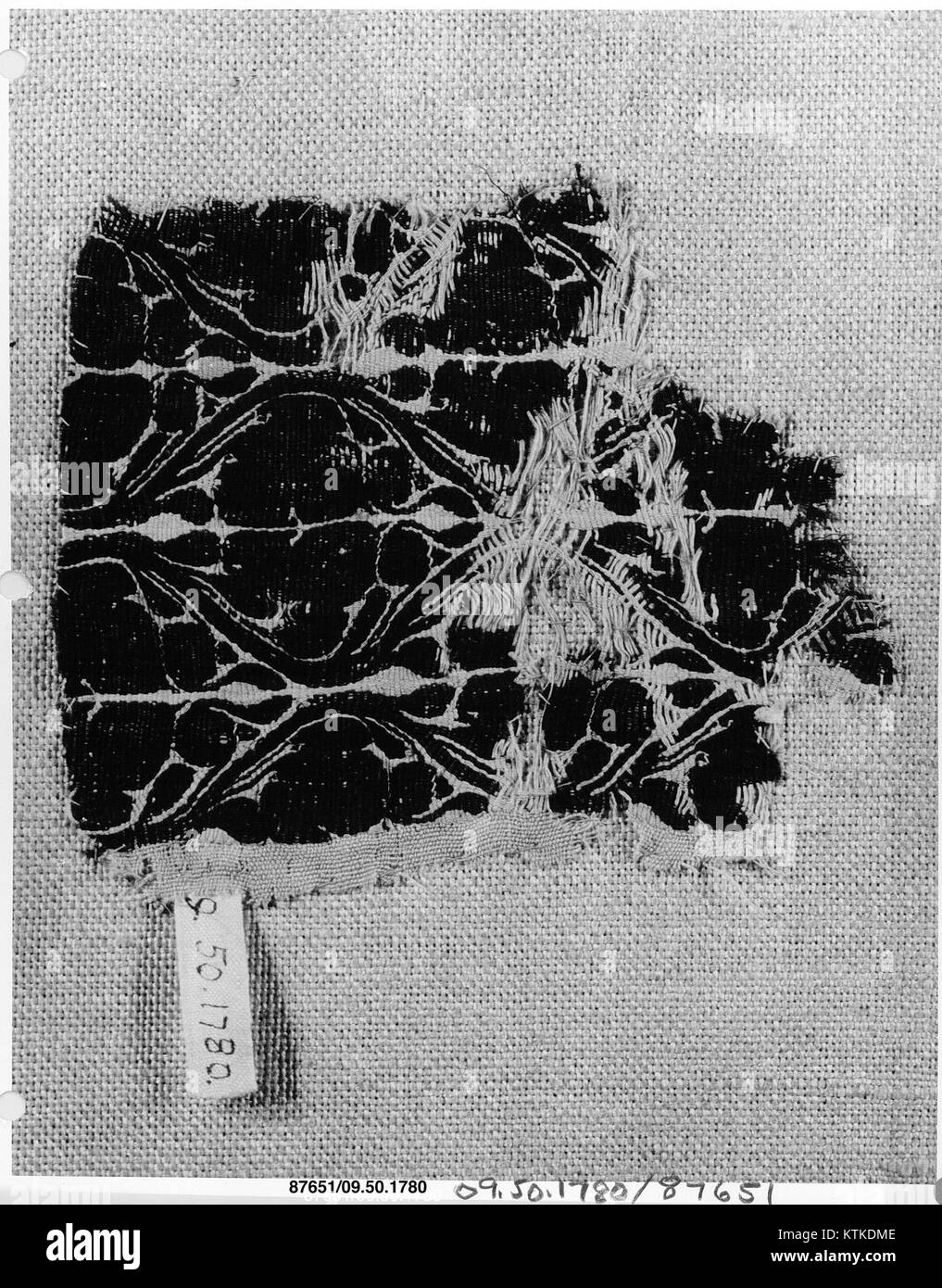 Fragment of a band from an ancient artifact, part of the collection at ...