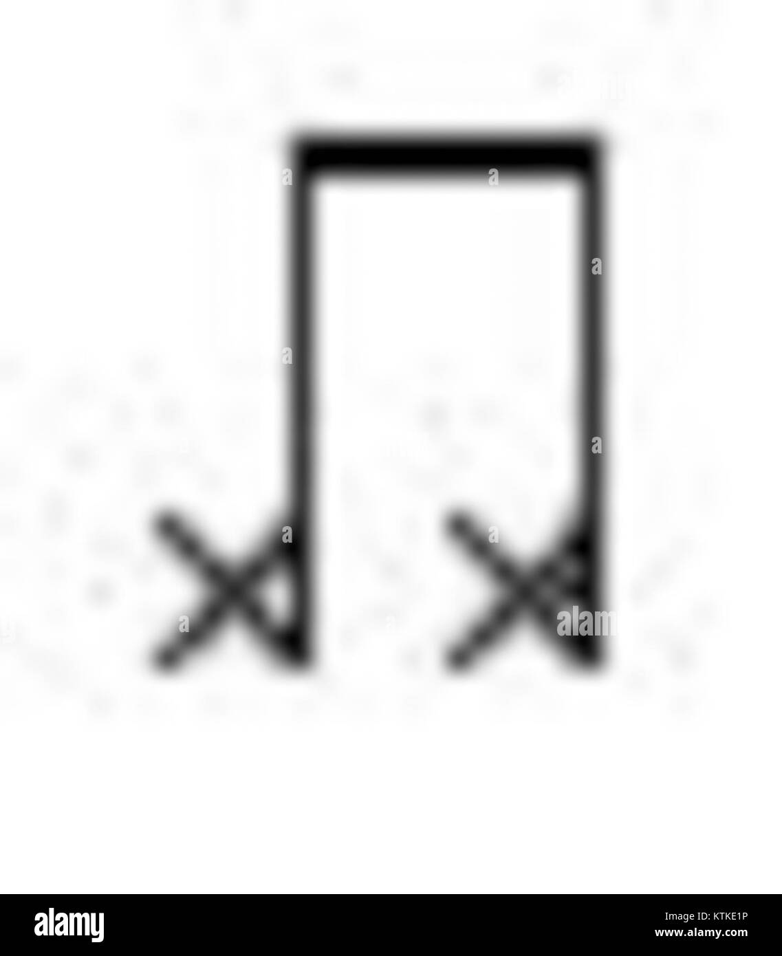 Eighth Note Eighth Note Quaver Stud Earrings Artistic Pod