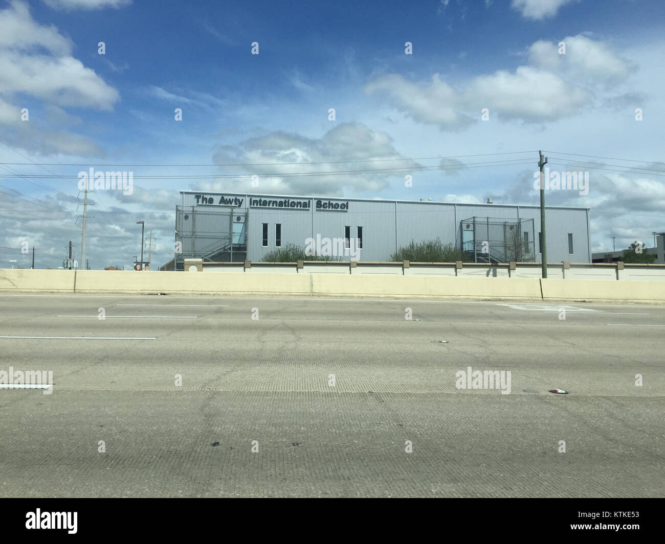 This image shows a view of the Awty International School, located in ...