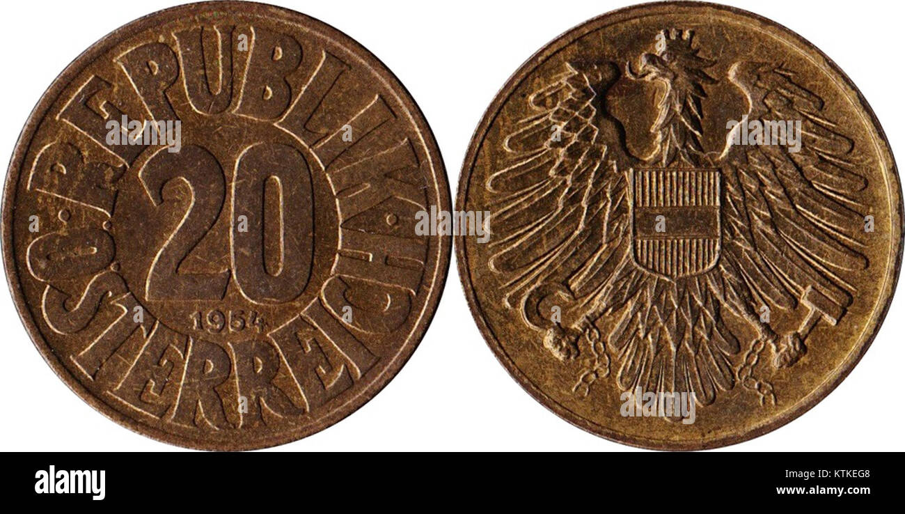 The Austria S0.20 is a historical postage stamp issued in 1954 by ...
