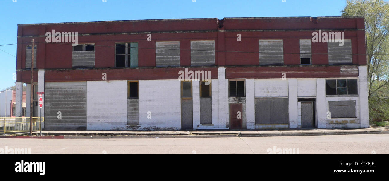 The Bank of Gage, located in Gage, Oklahoma, shown from the northwest ...