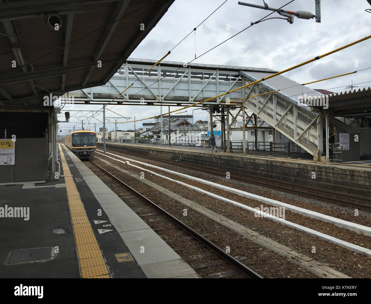 The disused flyover at Azuchi Station, captured in this photograph ...
