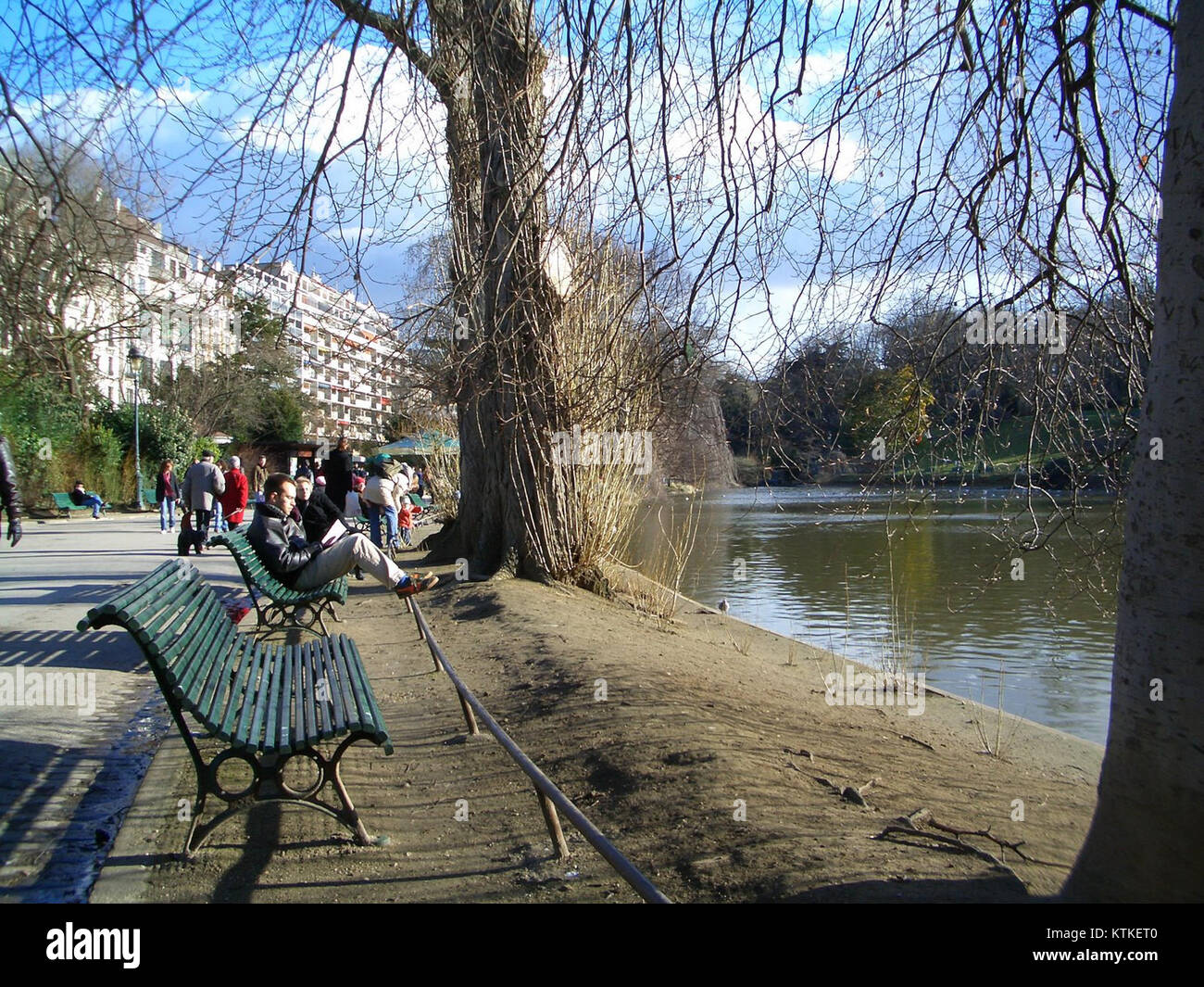 The artificial lake in Paris's Parc Montsouris offers a serene escape ...
