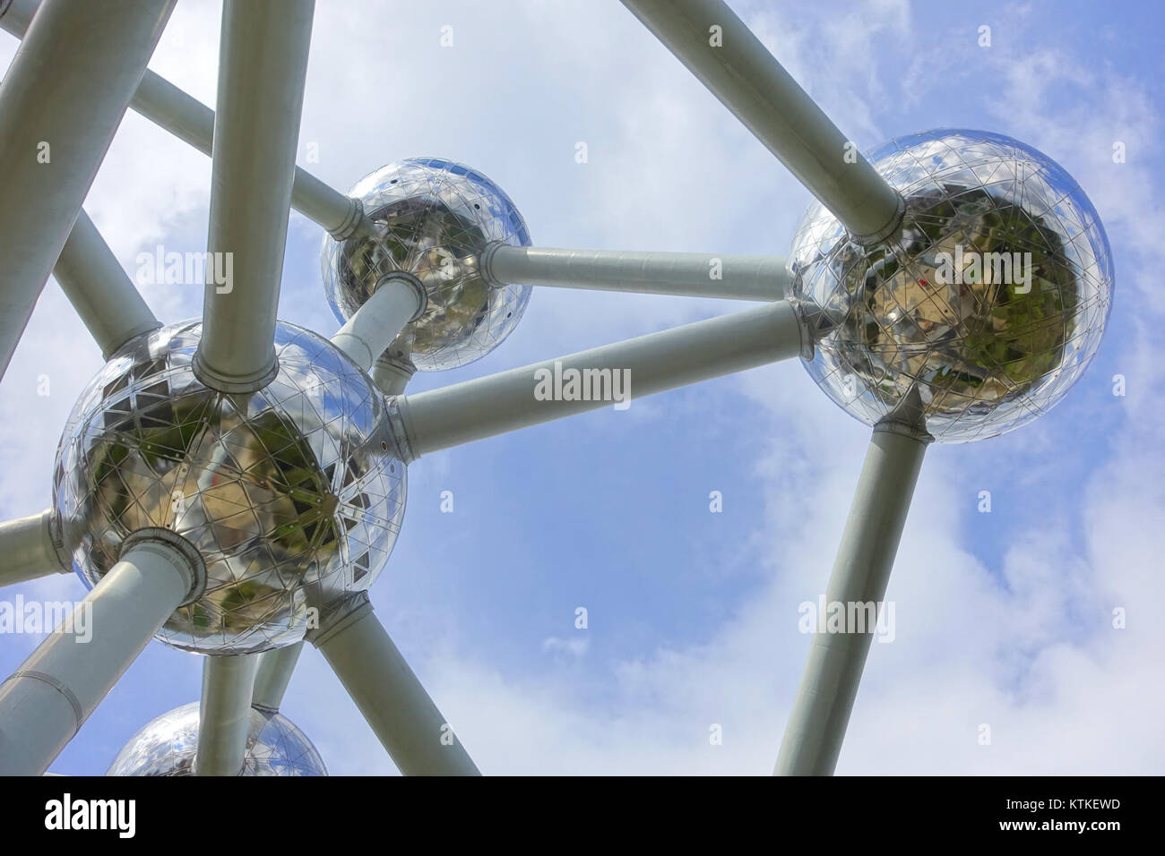 The Atomium in Brussels, Belgium, is a monumental building and museum ...